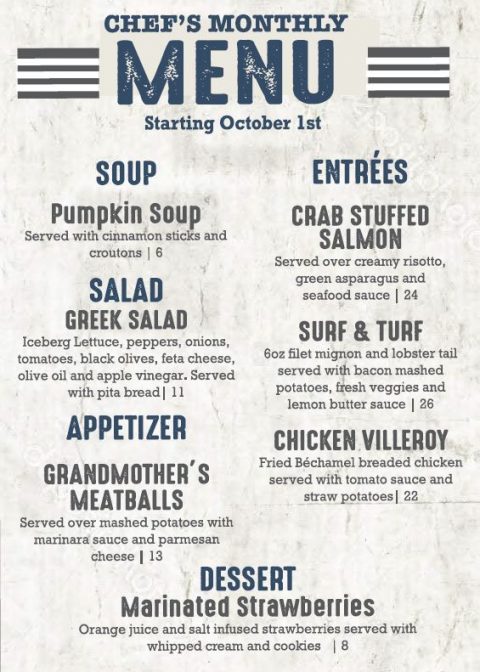monthly-menu-october - SMITHPRINTS